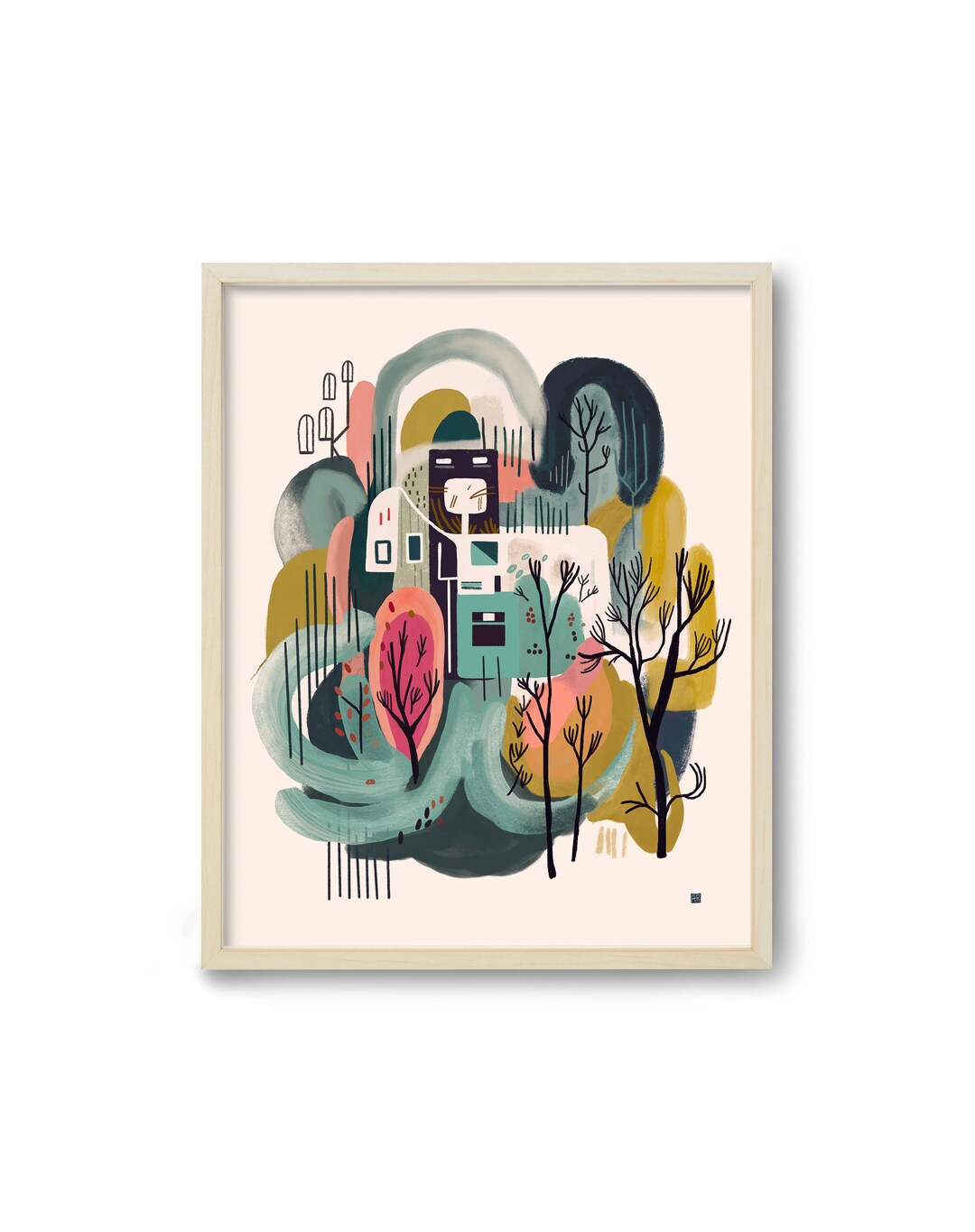 Abstract Landscape, Nature Art, Garden Art, Abstract Painting, Modern ...