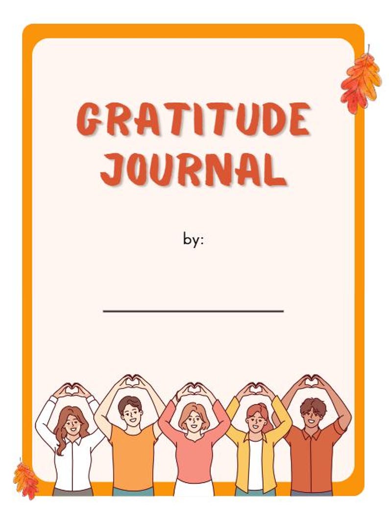 Thanksgiving Gratitude Journal Printable Journal With FREE Photo Booth ...