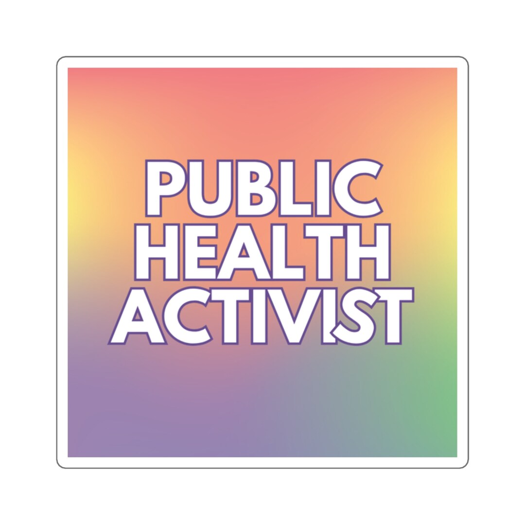 Public Health Activist Square Sticker - Pride - Etsy