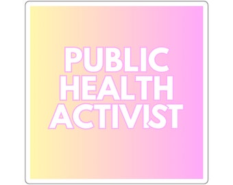 Public Health Activist Square Sticker - Pride - Etsy