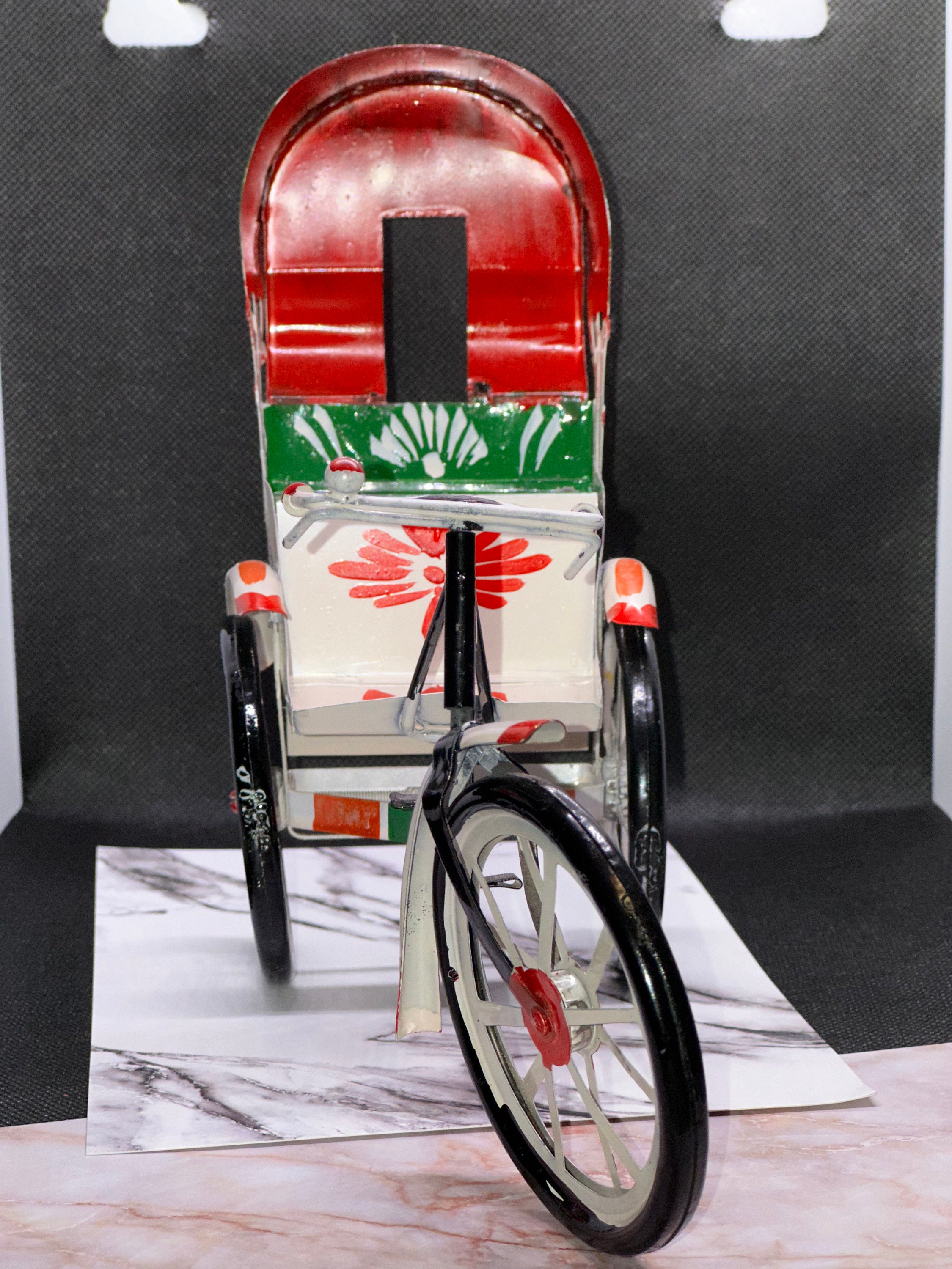 Cycle Rickshaw Metal Decor, Hand‑painted Bangladesh Rickshaw Art ...