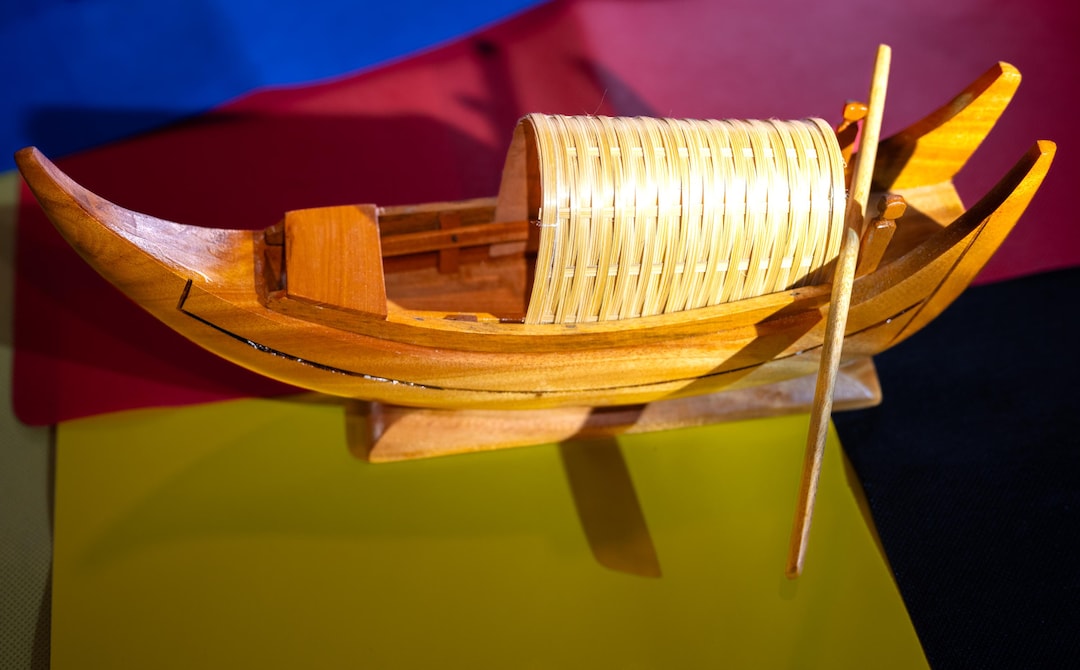 Handcrafted Bangladeshi Wooden Boat With Bamboo Hood and Paddle - Etsy