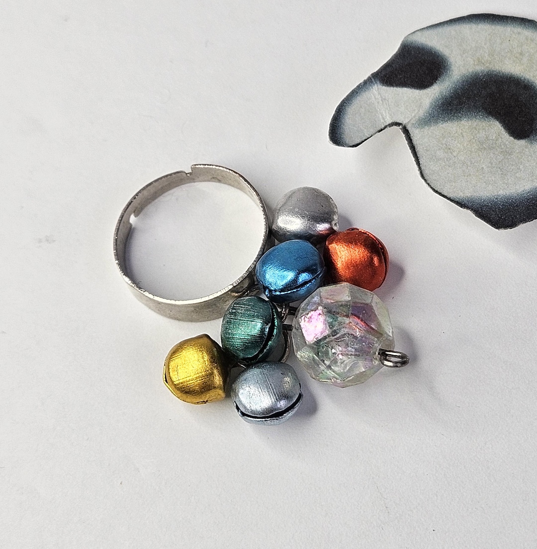 Phantom of the Opera Upcycled Ring With 12mm Stage Used Acrylic Bead ...