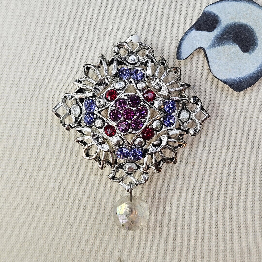 Phantom of the Opera Upcycled Pin/brooch With Stage Used 12mm Acrylic ...