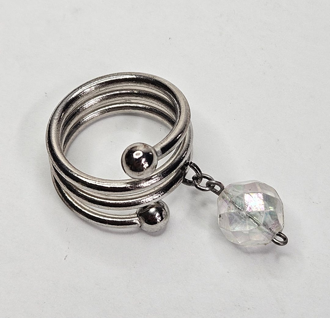 Phantom of the Opera Upcycled Ring With Stage Used 12mm Acrylic Bead ...