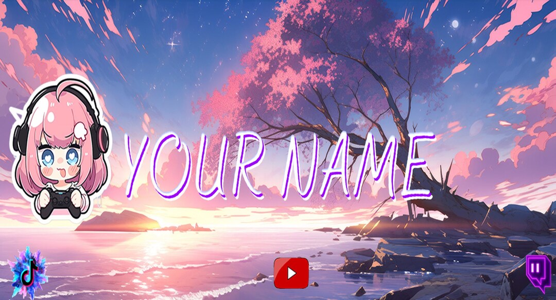 Chibi Twitch/youtube Banner - Etsy