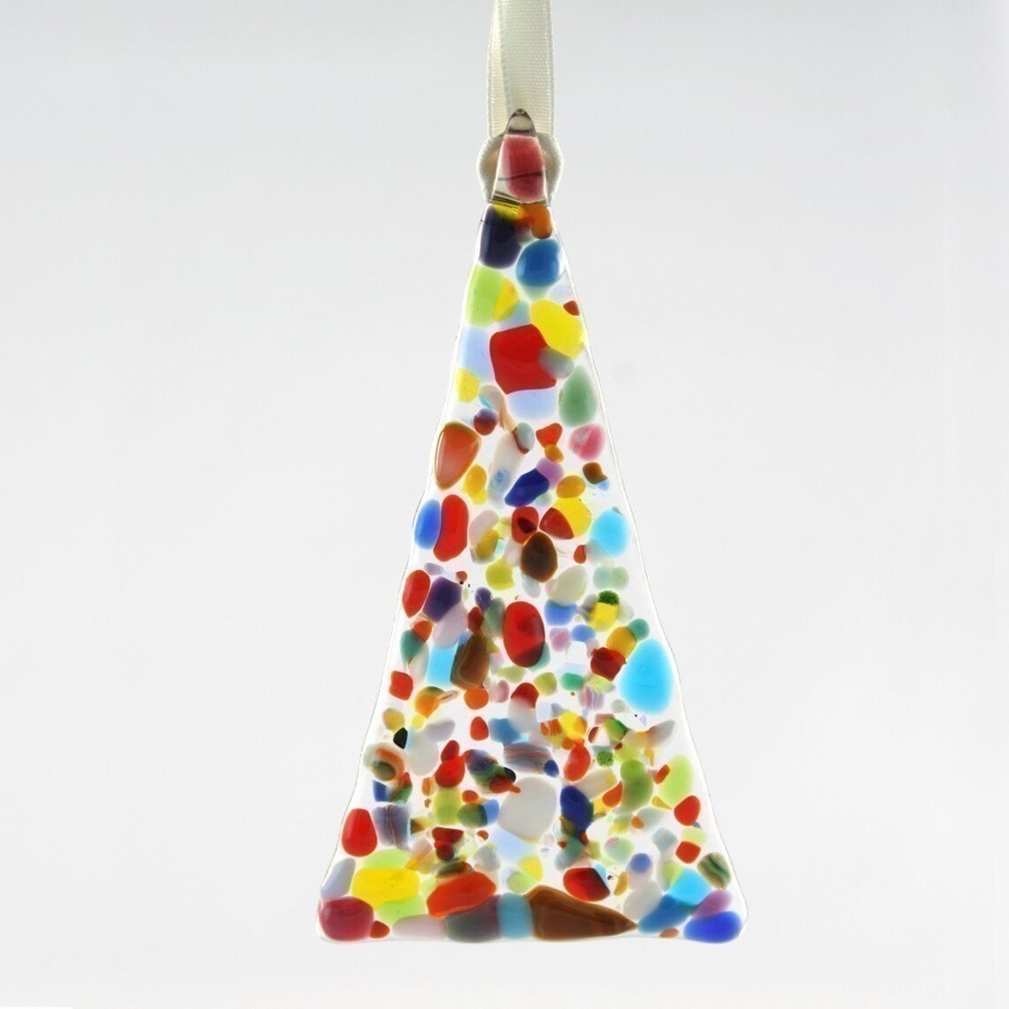 DANCE OF COLORS Fused Glass Ornament - Etsy