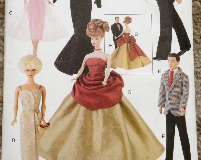 Vogue Craft Pattern 9894-vintage Fashion Doll Formal Evening Wear-oop ...
