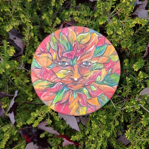 Autumn Fall Greenman Green Man Handpainted Box Leaves Leaf Man - Etsy