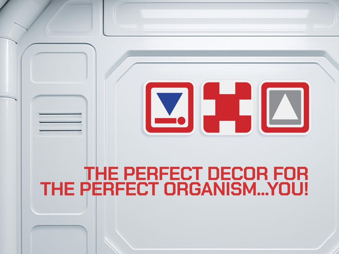 Alien Movie Semiotic Standard Symbols - 3-pack Sci-fi Film Props ...