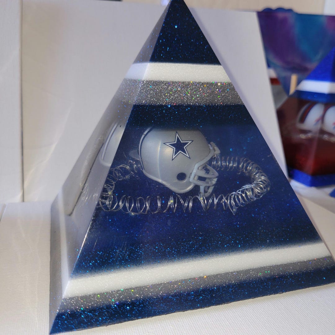 Cowboys Lighted Football Pyramid - Etsy
