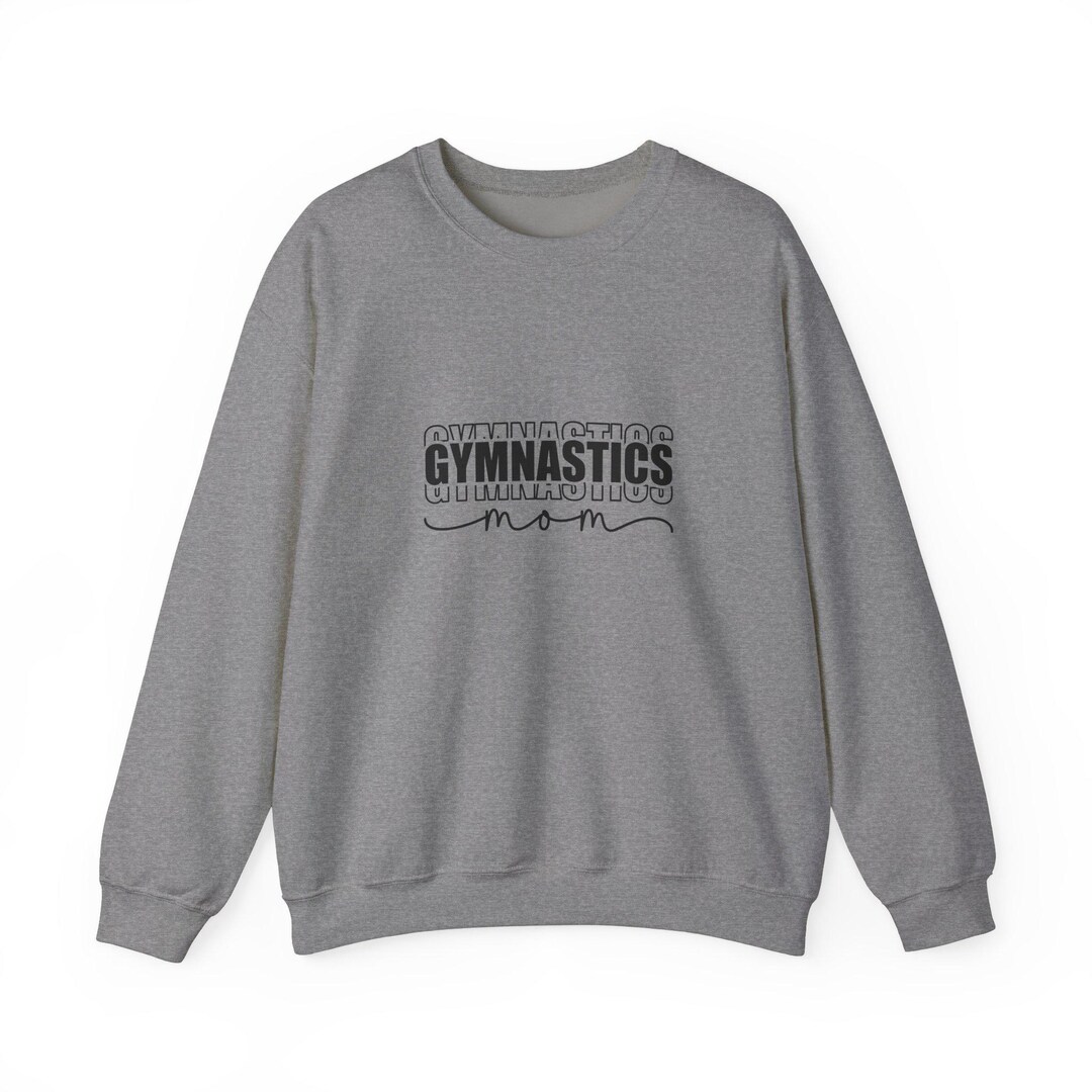 Gymnastics Mom Sweatshirt, Gymnastics Fan Jumper, Gymnastics Supporter ...