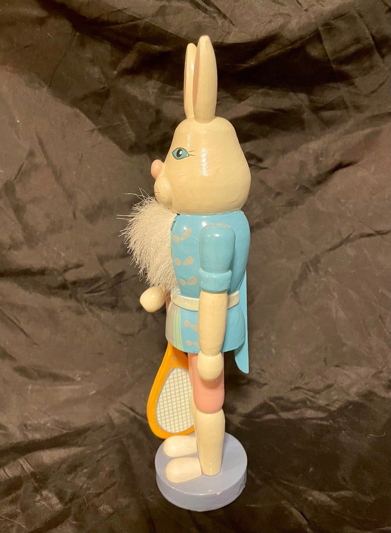 10 Easter Bunny W/ Tennis Racquet Nutcracker Spring Pastels - Etsy