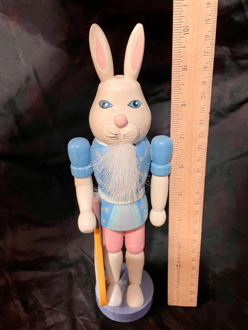 10 Easter Bunny W/ Tennis Racquet Nutcracker Spring Pastels - Etsy
