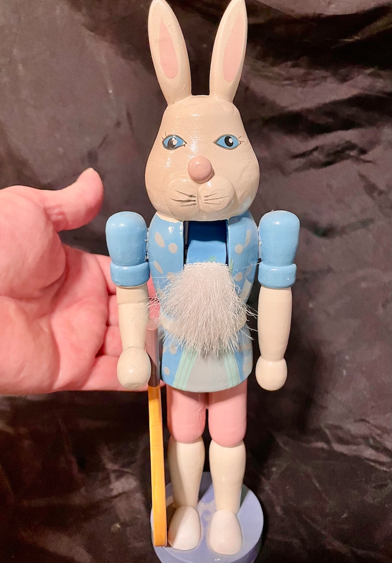 10 Easter Bunny W/ Tennis Racquet Nutcracker Spring Pastels - Etsy