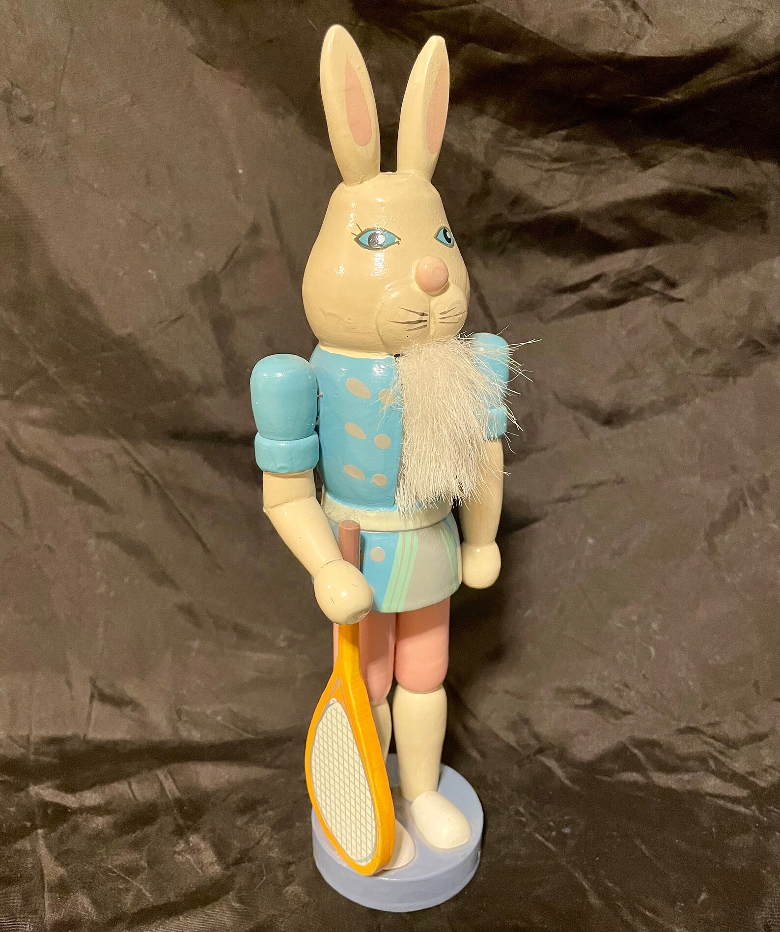 10 Easter Bunny W/ Tennis Racquet Nutcracker Spring Pastels - Etsy