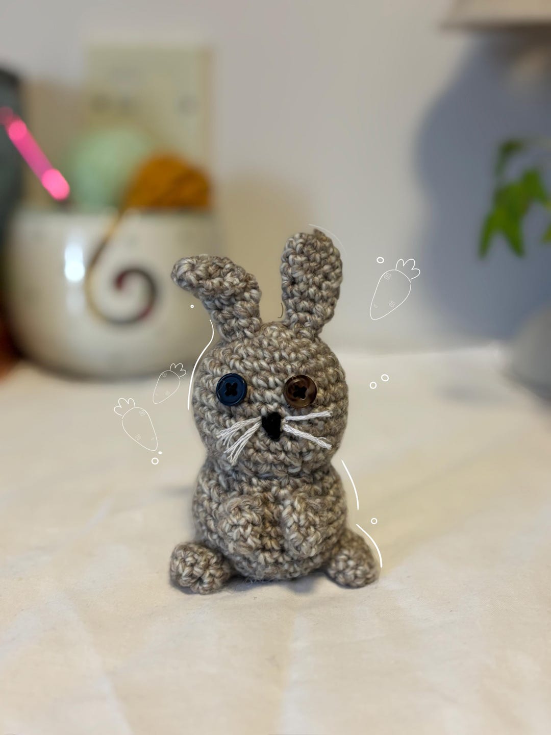 Frazzled Bunny | Crochet Bunny Plushie | Amigurumi | Handmade - Etsy UK