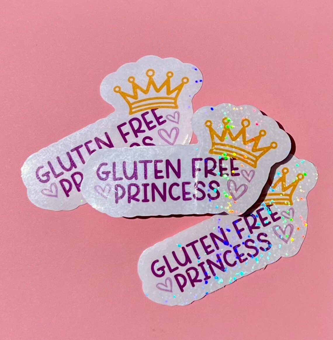 Gluten Free Princess Crown Sticker - Etsy
