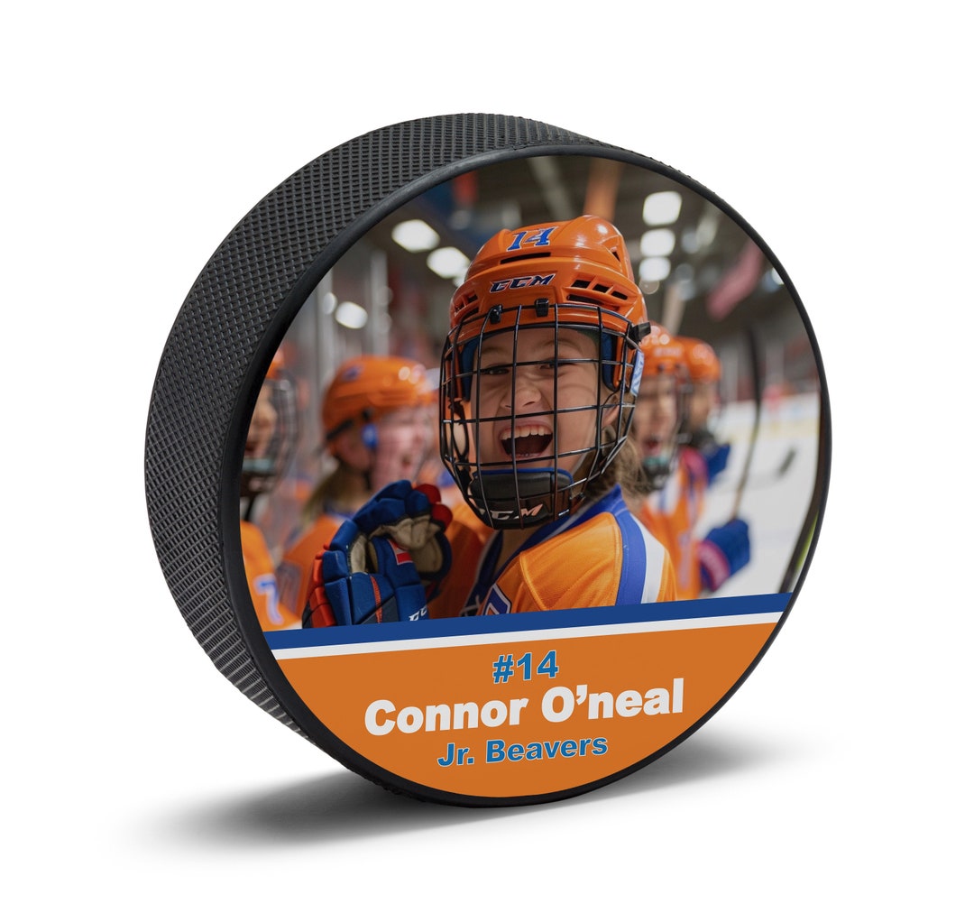 Custom Hockey Puck: Personalized Hockey Team Gifts & Tournament ...