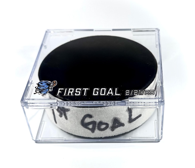 Personalized Hockey Puck Display Case: Custom Engraved or Printed Logo ...