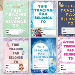 Editable Tracing Pads for Kids, Practice Writing, Kids Activity Sheets ...