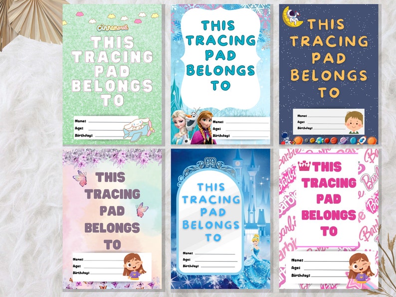 Editable Tracing Pads for Kids, Practice Writing, Kids Activity Sheets ...
