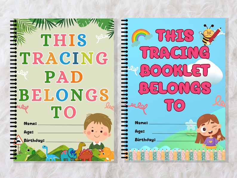 Editable Tracing Pads for Kids, Practice Writing, Kids Activity Sheets ...