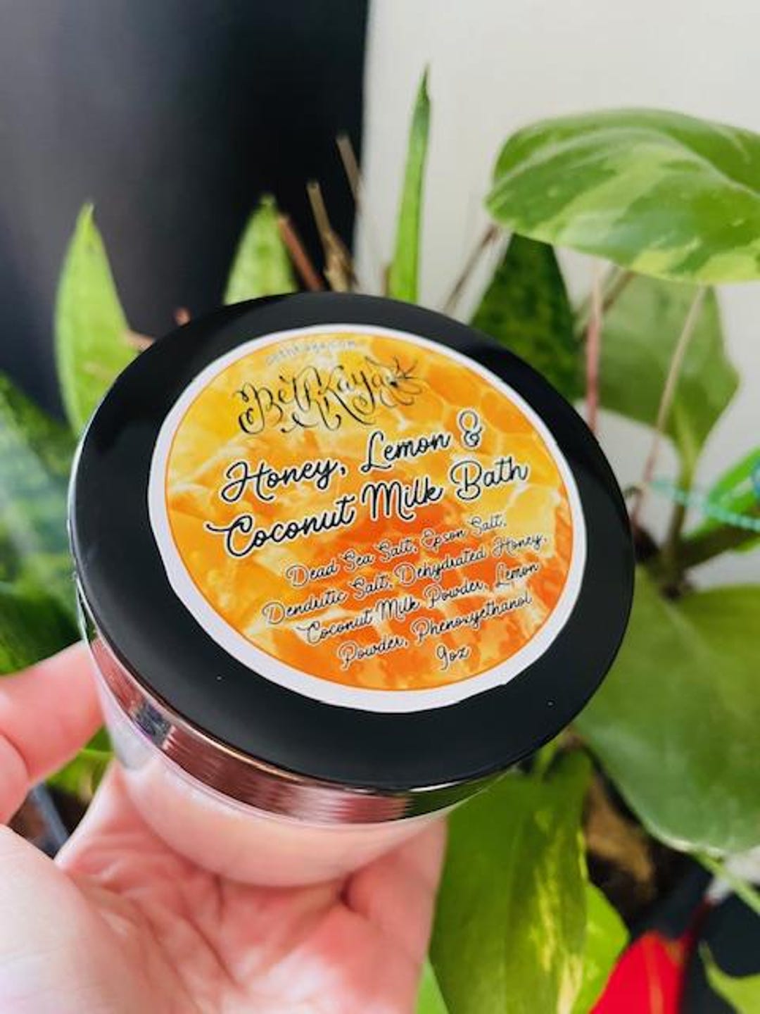 HONEY LEMON MILK - Bath Soak - Honey, Lemon, Coconut, Dead Sea Salt ...