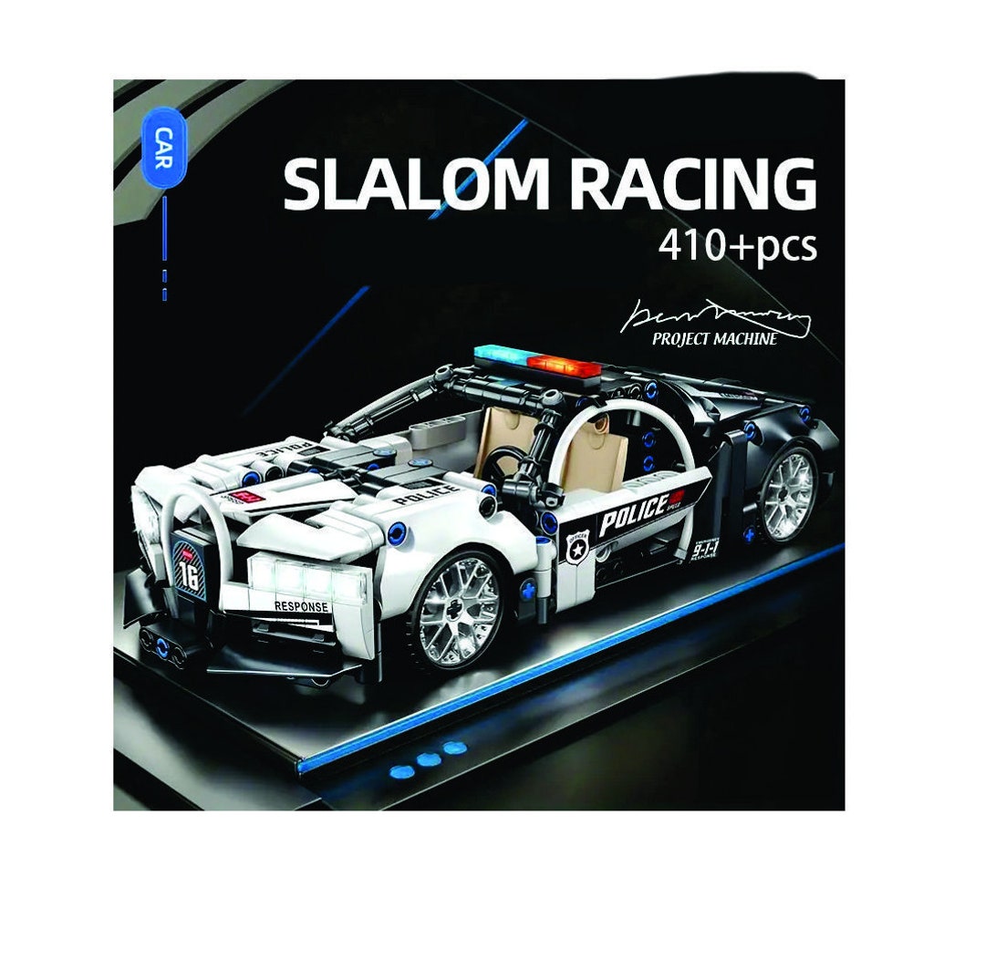 Police Car DIY Build Your Own Car Building Block Toy, Cool 410 Pieces ...