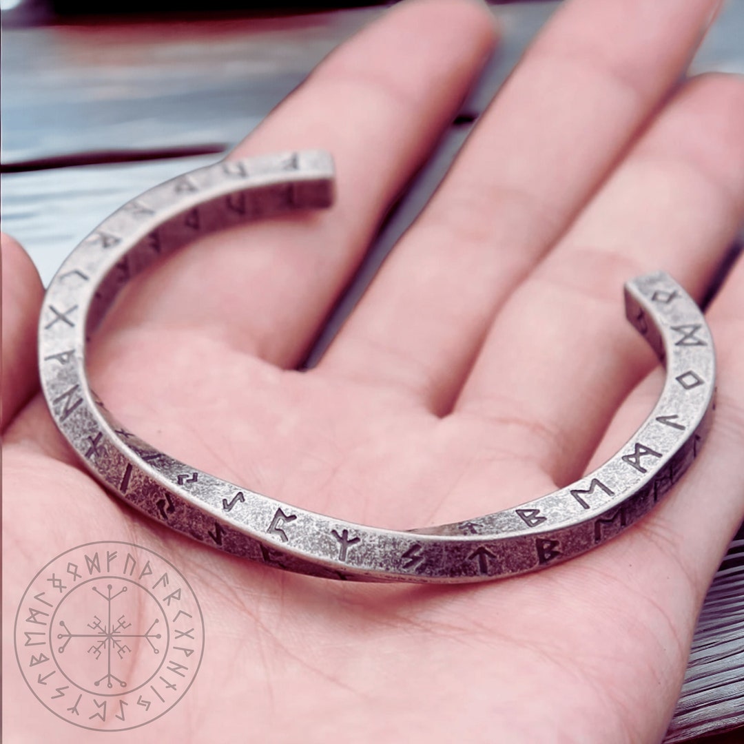 Viking Bracelet Norse Celtic Rune Bracelet Wristlet Armlet Arm Ring ...