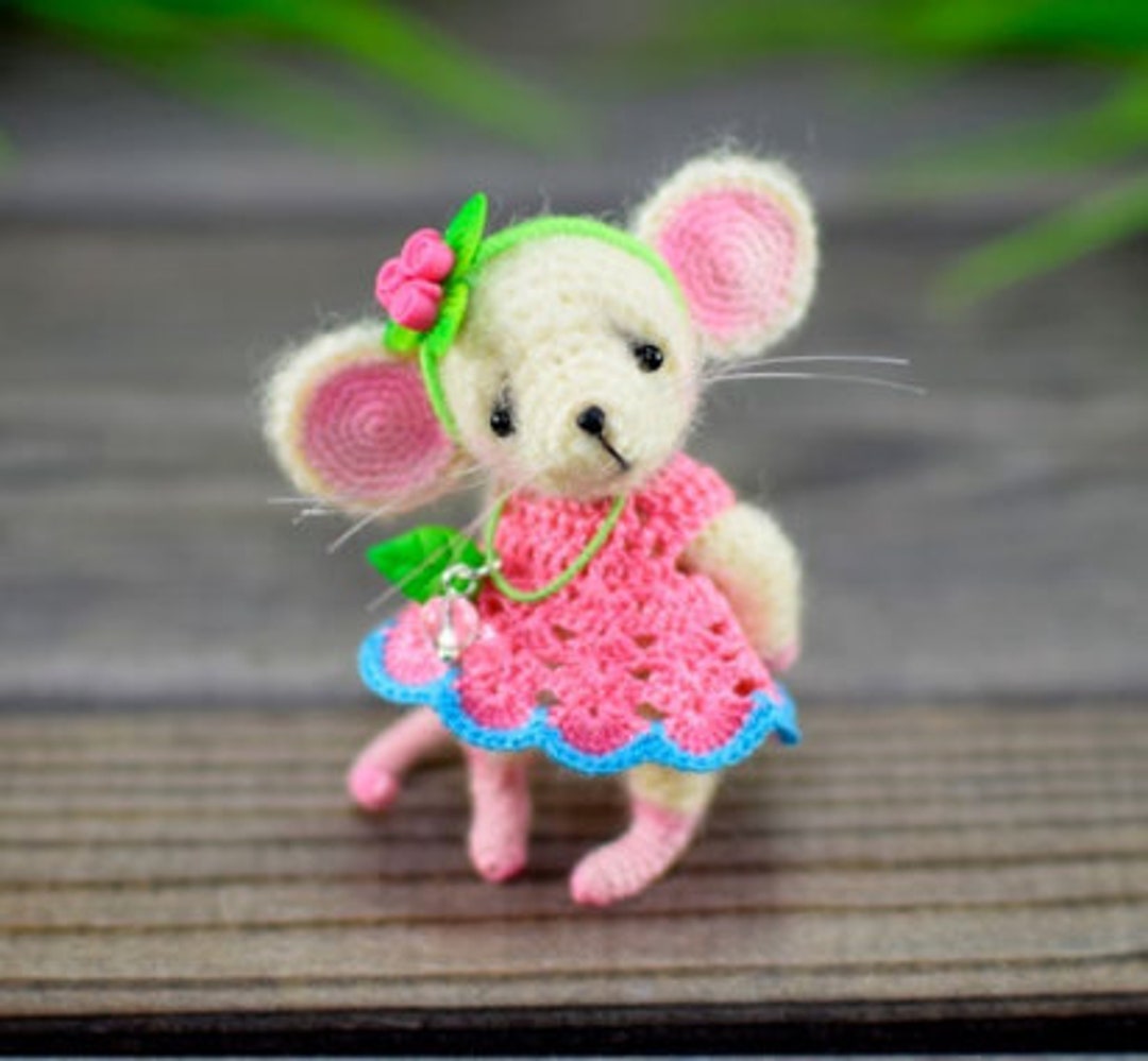 Cute Small Mouse and Dress Crochet Pdf Pattern, Mice Pattern, Amigurumi ...