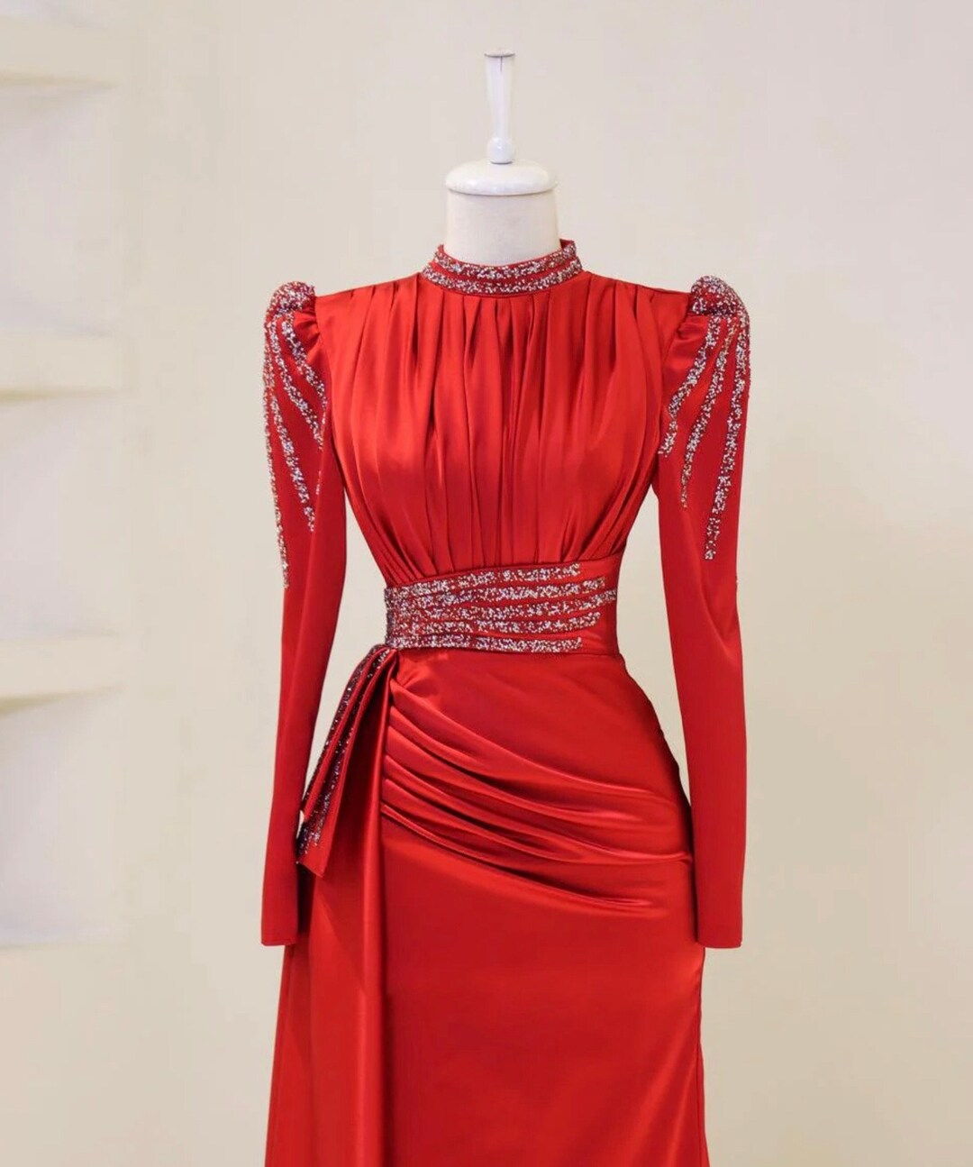 Elegant Modest Evening Dress Evening Dress Hijab Evening Dress Islamic ...