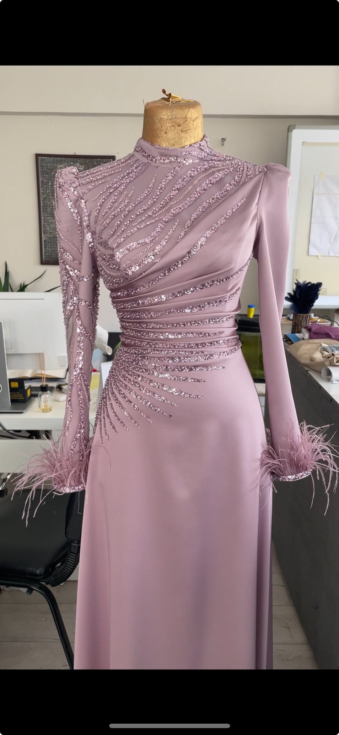 Satin Islamic Prom Dress: Modest Hijab Evening Abaya - Etsy