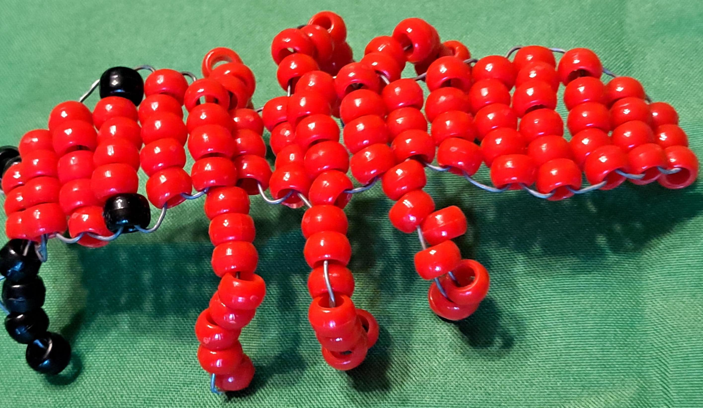 Red Ant Bead and Wire Sculpture - Etsy