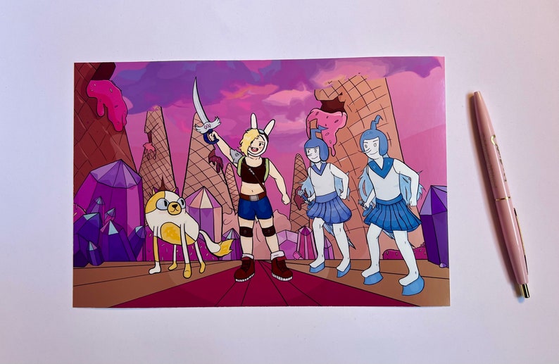 Fionna and Cake Print Adventure Time - Etsy