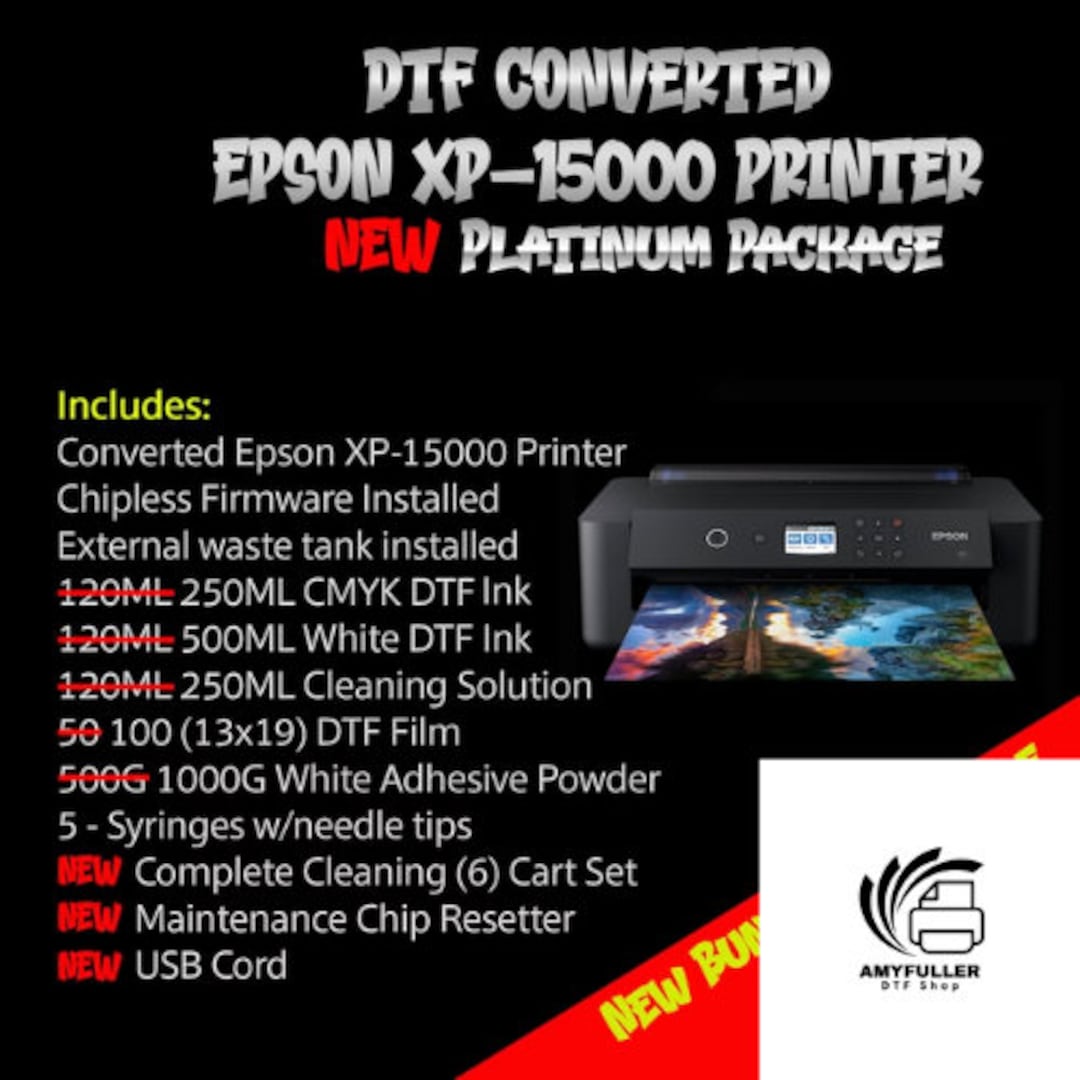 Epson XP-15000 DTF Converted Printer, Direct to Film Printer, DTF ...