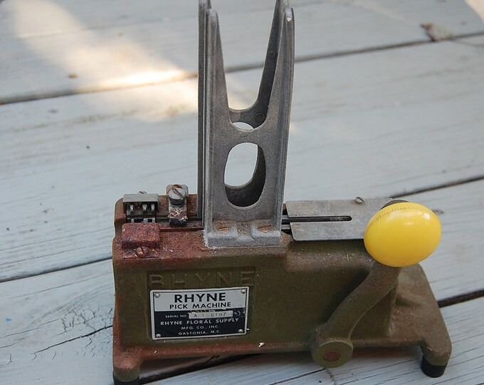 Vintage Rhyne Floral Supply Pick Machine for Floral Arranging Stemming ...