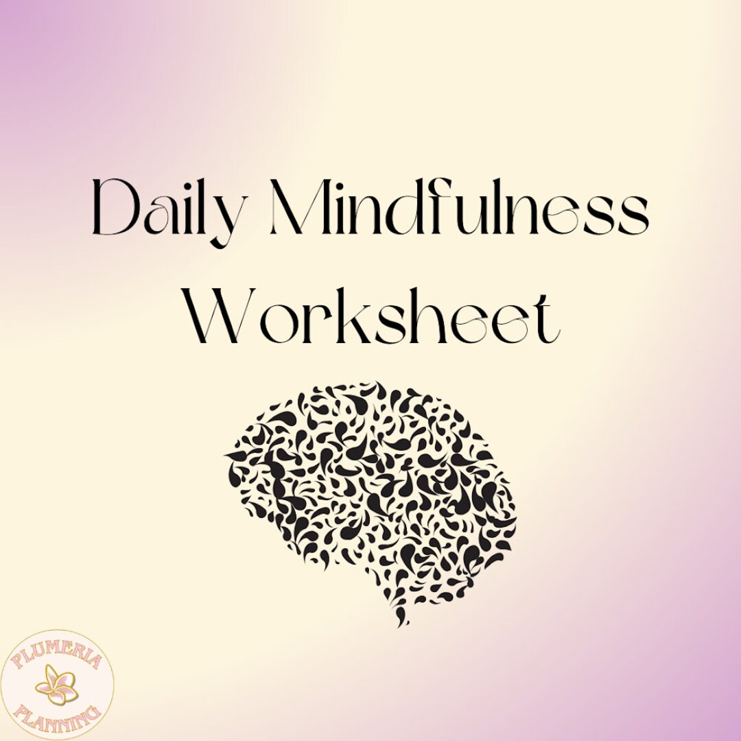 Everyday Zen: Daily Mindfulness Worksheet for Cultivating Present ...