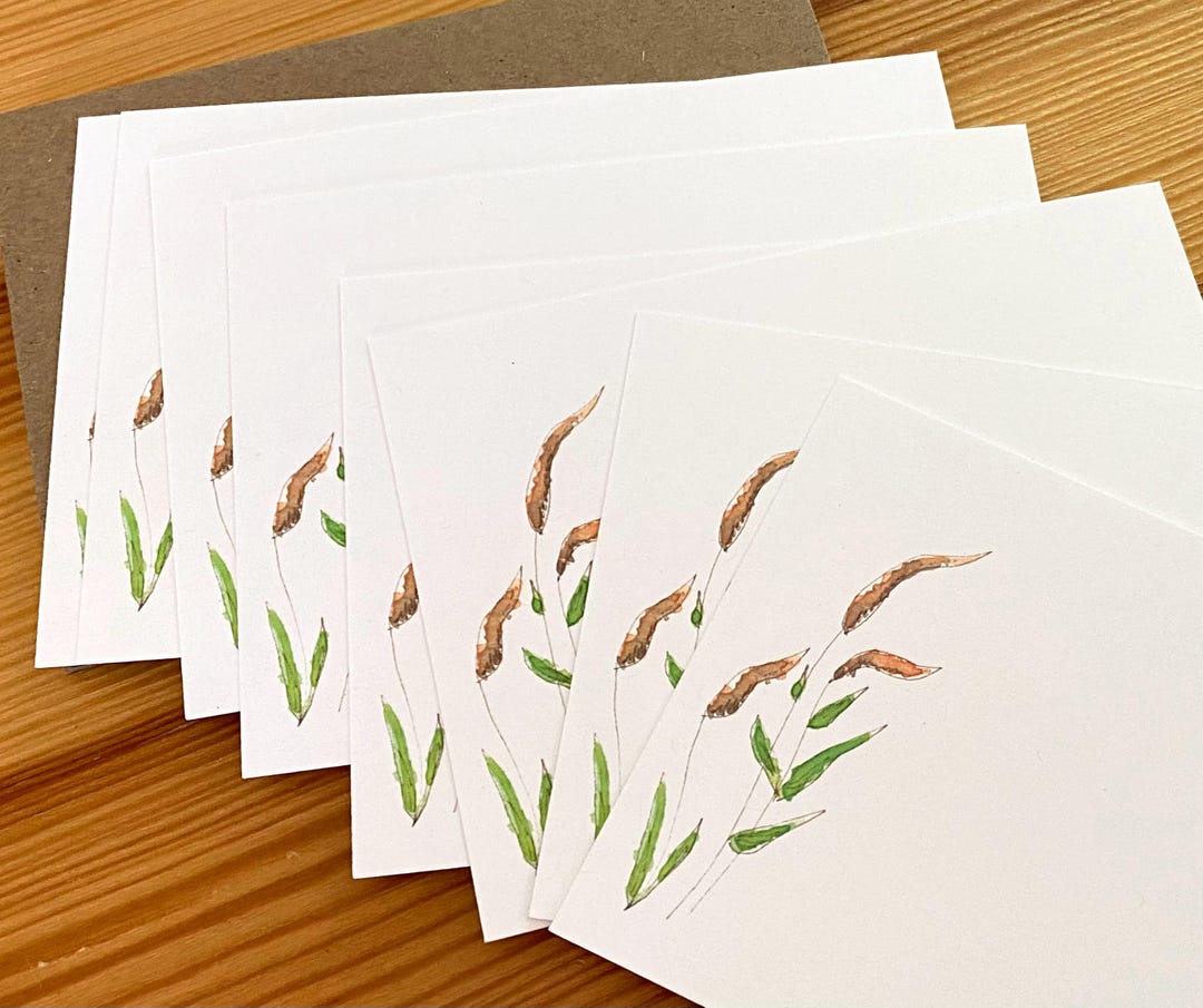 Japanese Bonsai Moss Flat Note Stationery Set | Small Botanical Plant ...