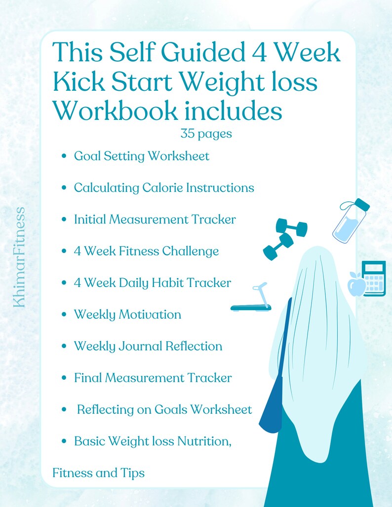 4-week Kick Start Weight Loss Workbook - Etsy