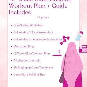 12-week Glute Building Workout Plan and Guide - Etsy