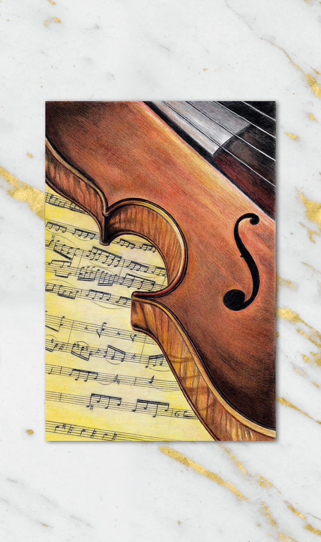 The Old Violin - Etsy