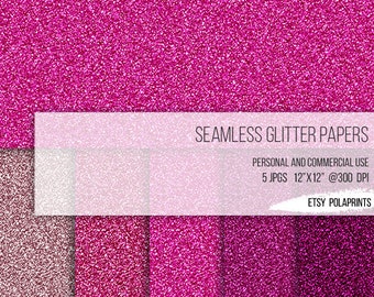 SALE Seamless Glitter Background. Digital Paper. Pink | Etsy