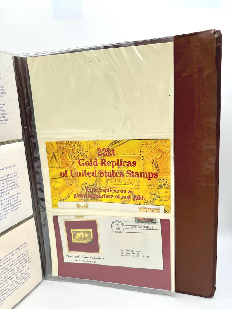 Golden Replicas of United States Stamps Album – Postal Commemorative ...