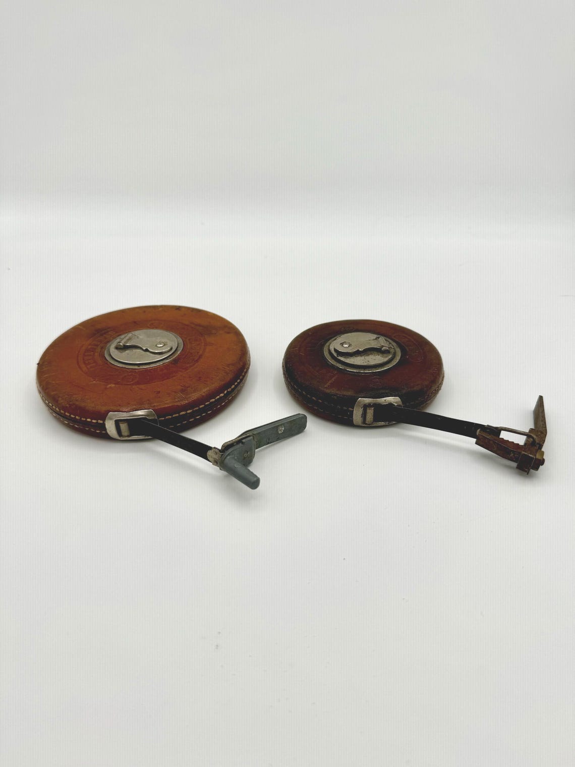 Pair of Vintage Roe’s Steel Tape Measures – Made in USA – Early to Mid ...