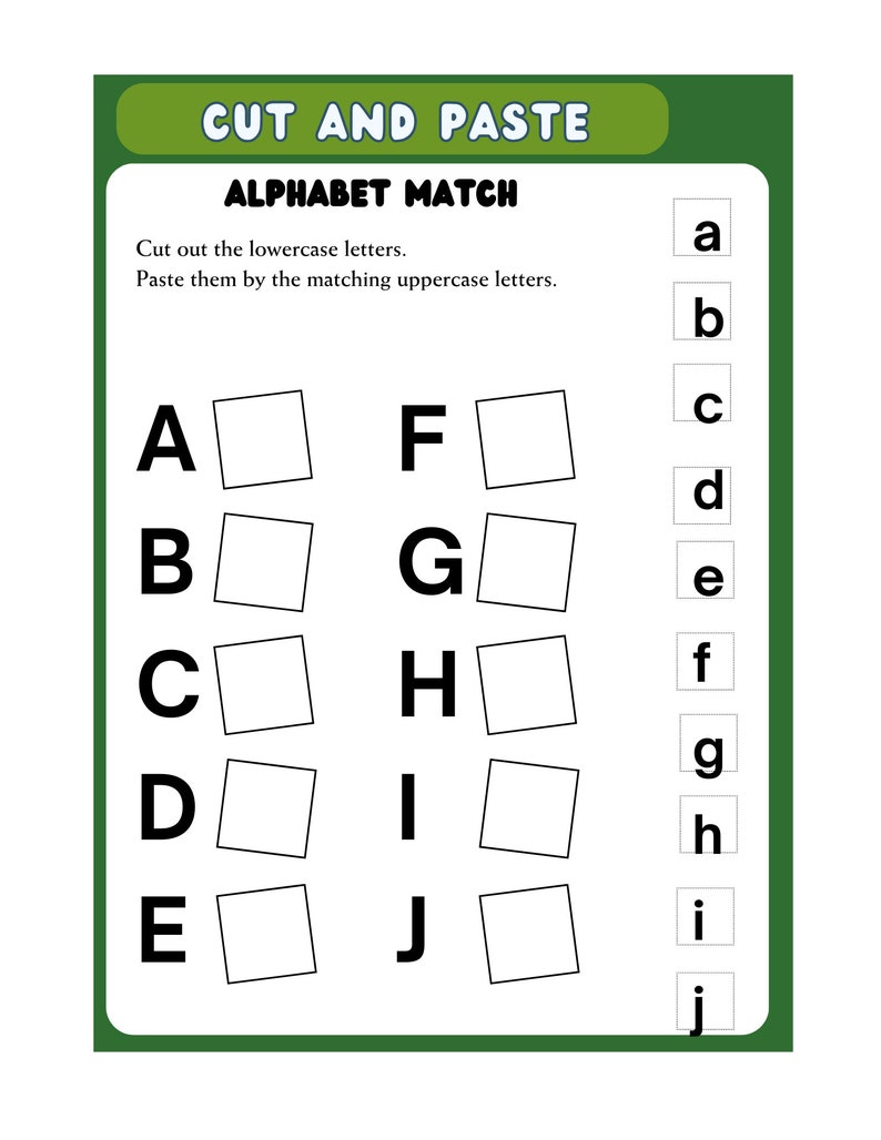 Animals From A to Z. Alphabet Tracing Practice - Etsy