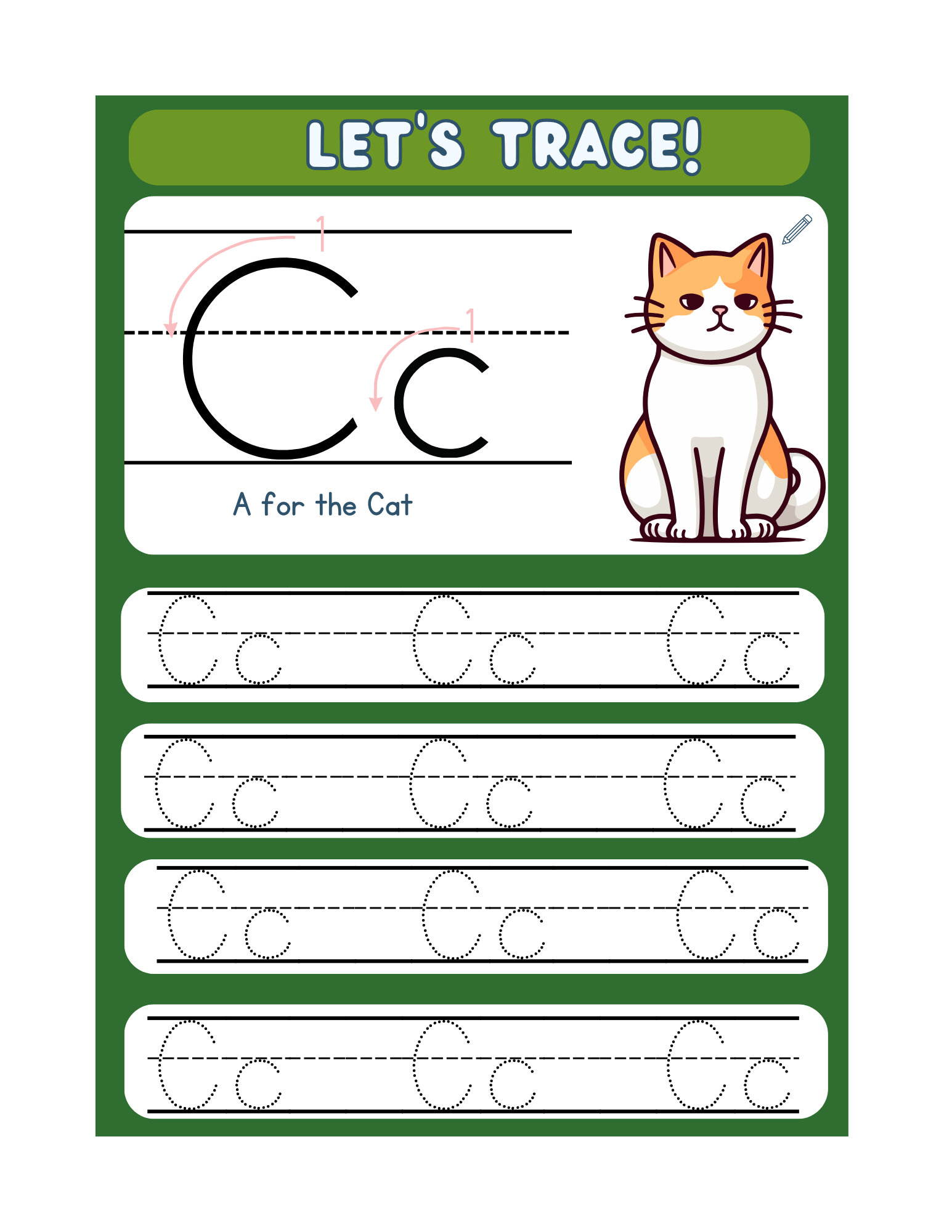 Animals From A to Z. Alphabet Tracing Practice - Etsy