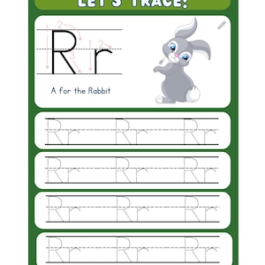 Animals From A to Z. Alphabet Tracing Practice - Etsy