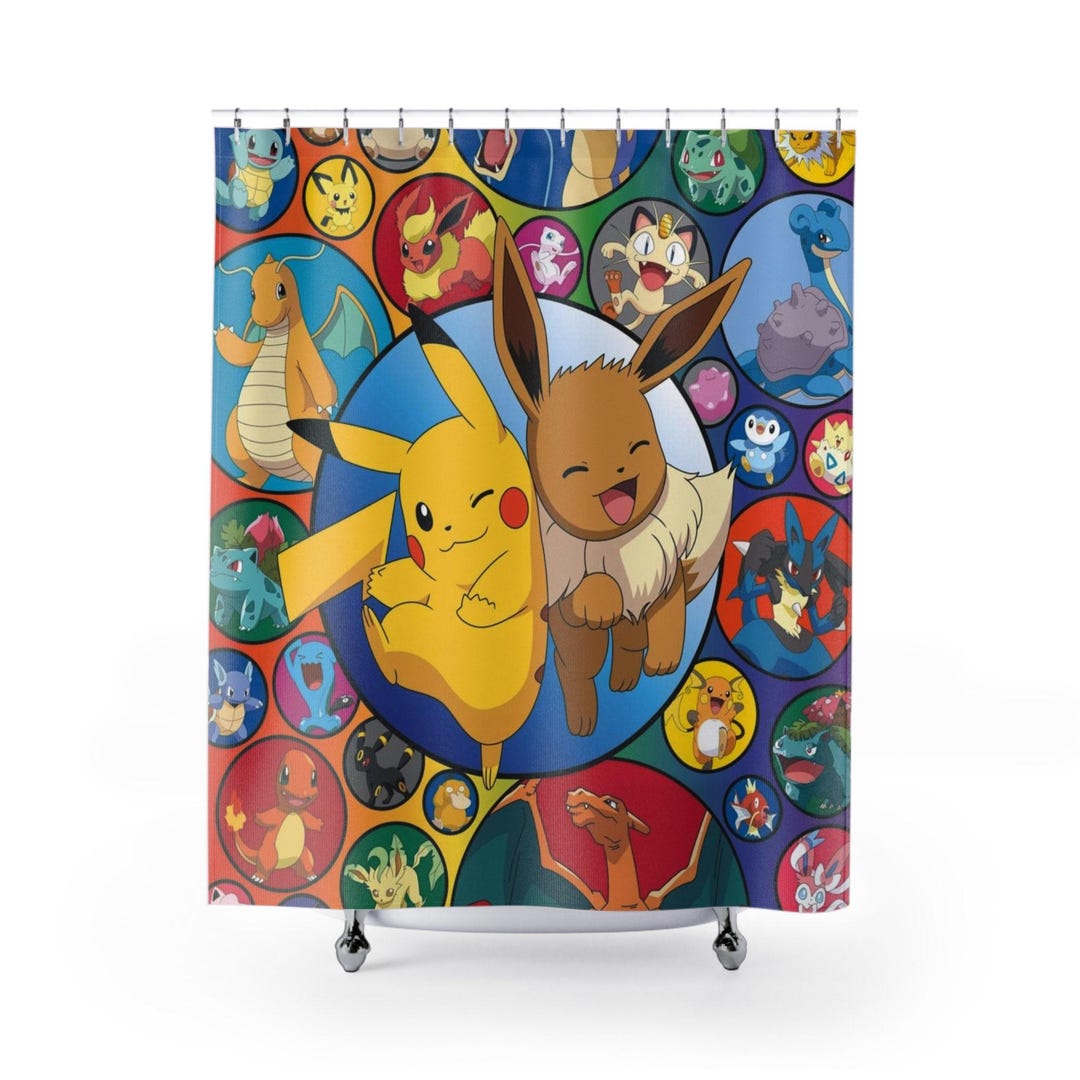 Pokemon Shower Curtains - Etsy