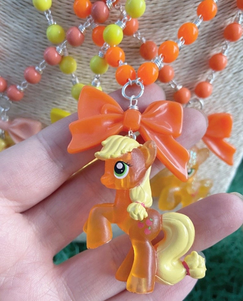 FHS *applejack or APPLEJACK* My Little Pony Necklace G4 - Etsy